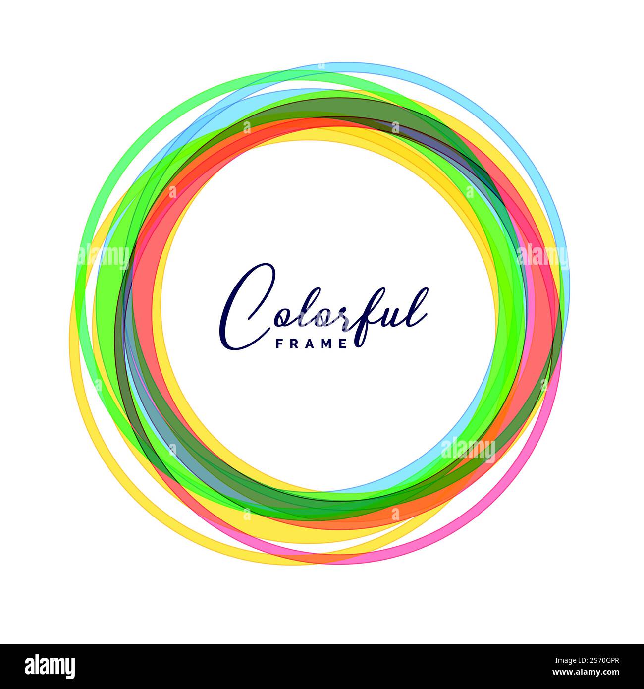 colorful circle frames set background Stock Vector Image & Art - Alamy