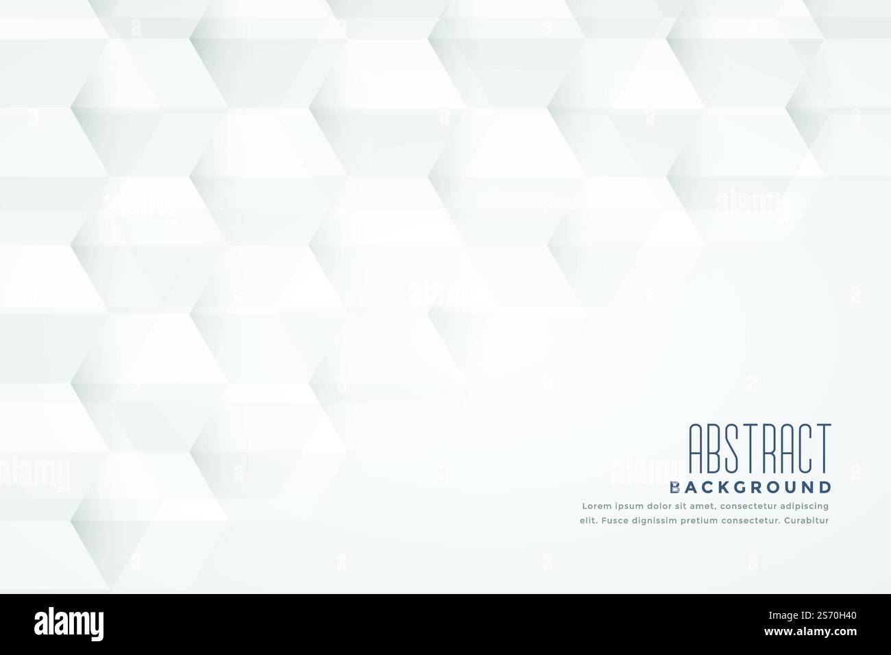 abstract hexagonal shape geometric white background design Stock Vector ...