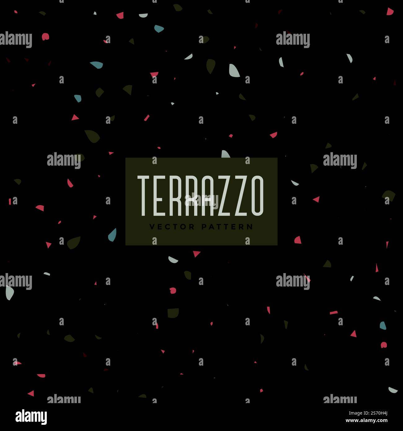 dark terrazzo pattern background design Stock Vector Image & Art - Alamy