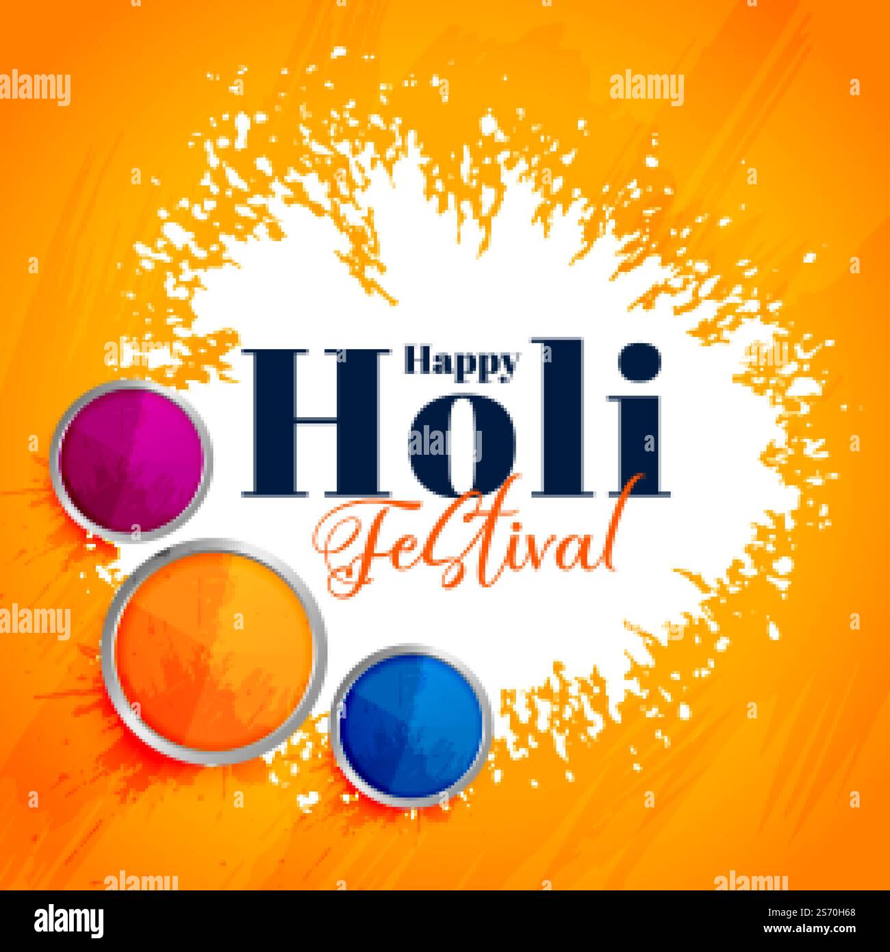 indian happy holi festival attractive background design Stock Vector ...