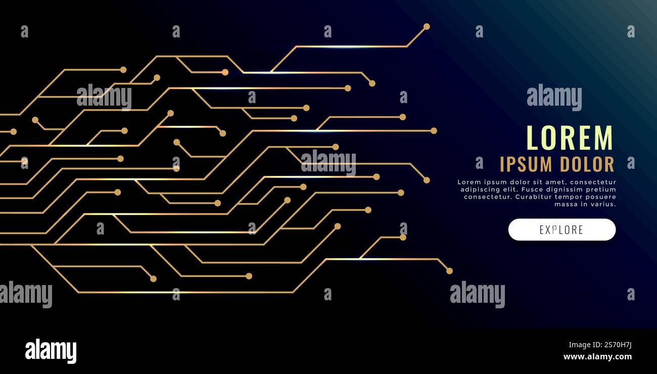 circuit lines diagram technology banner Stock Vector Image & Art - Alamy