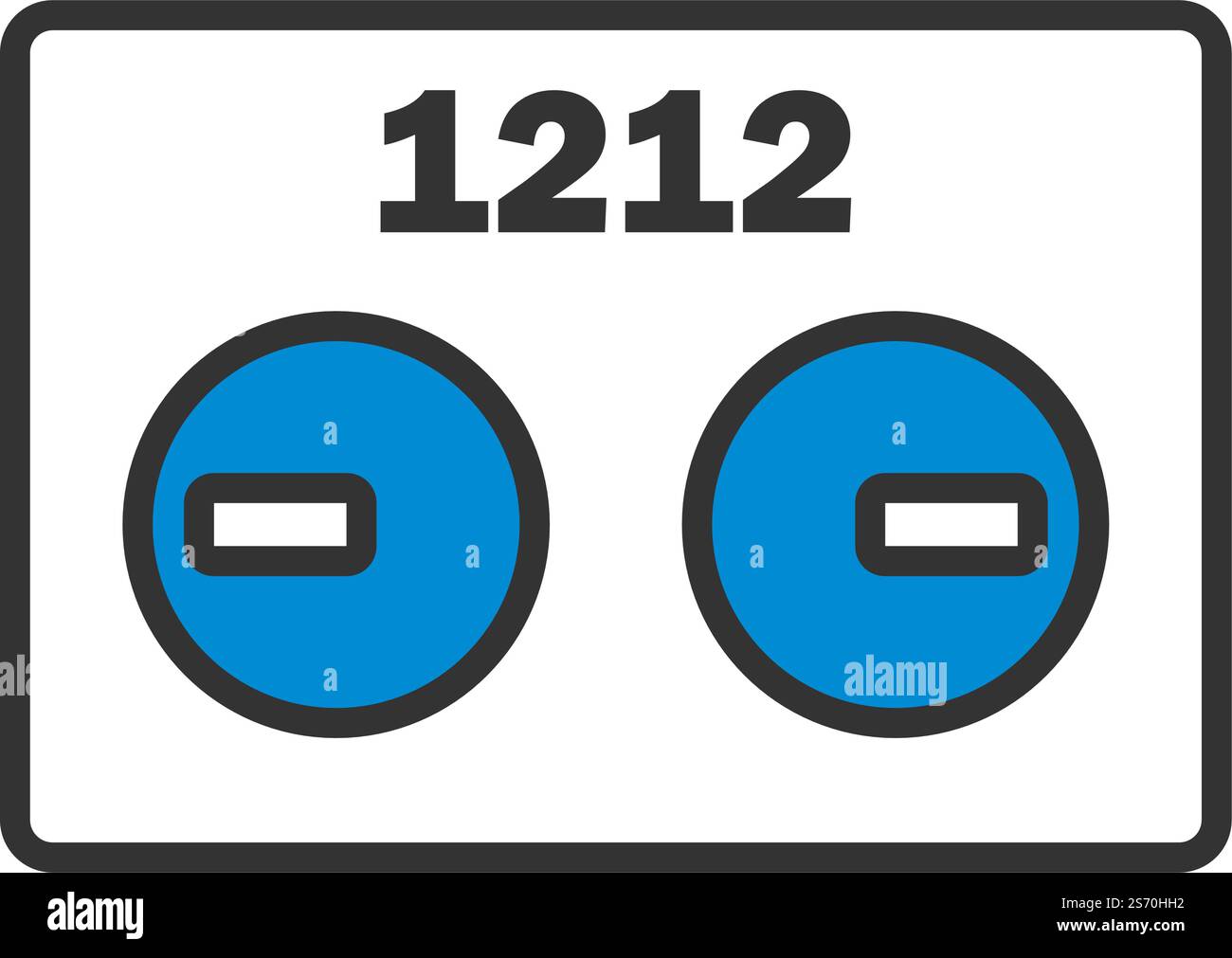 Safe Cell Icon. Editable Bold Outline With Color Fill Design. Vector ...