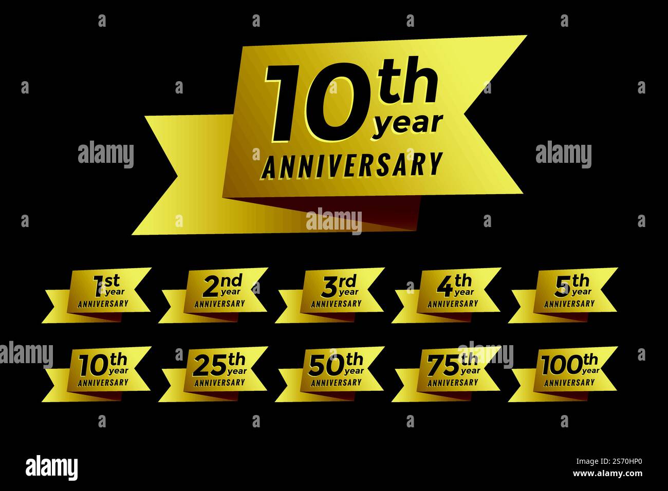 2nd anniversary ribbon ribbon hi-res stock photography and images - Alamy