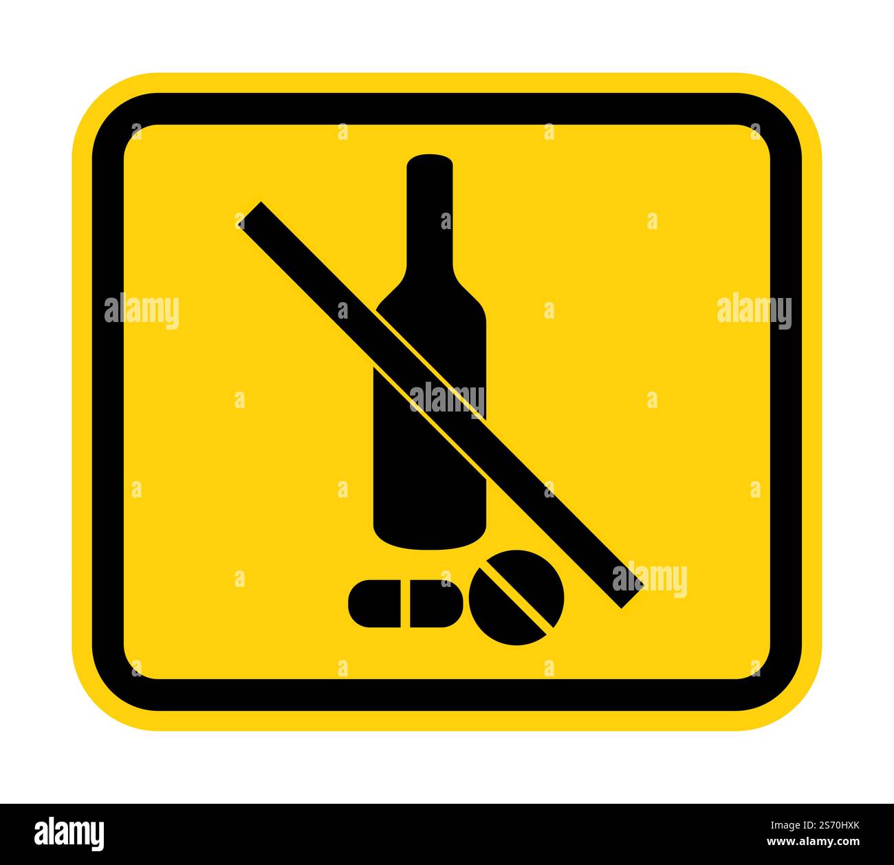 Prohibited Drug Symbol Sign Stock Vector Image & Art - Alamy