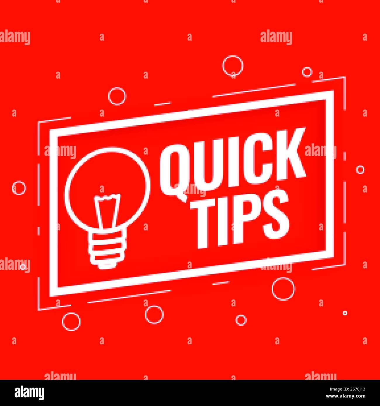 quick tips background for helpful tricks and hints Stock Vector Image ...