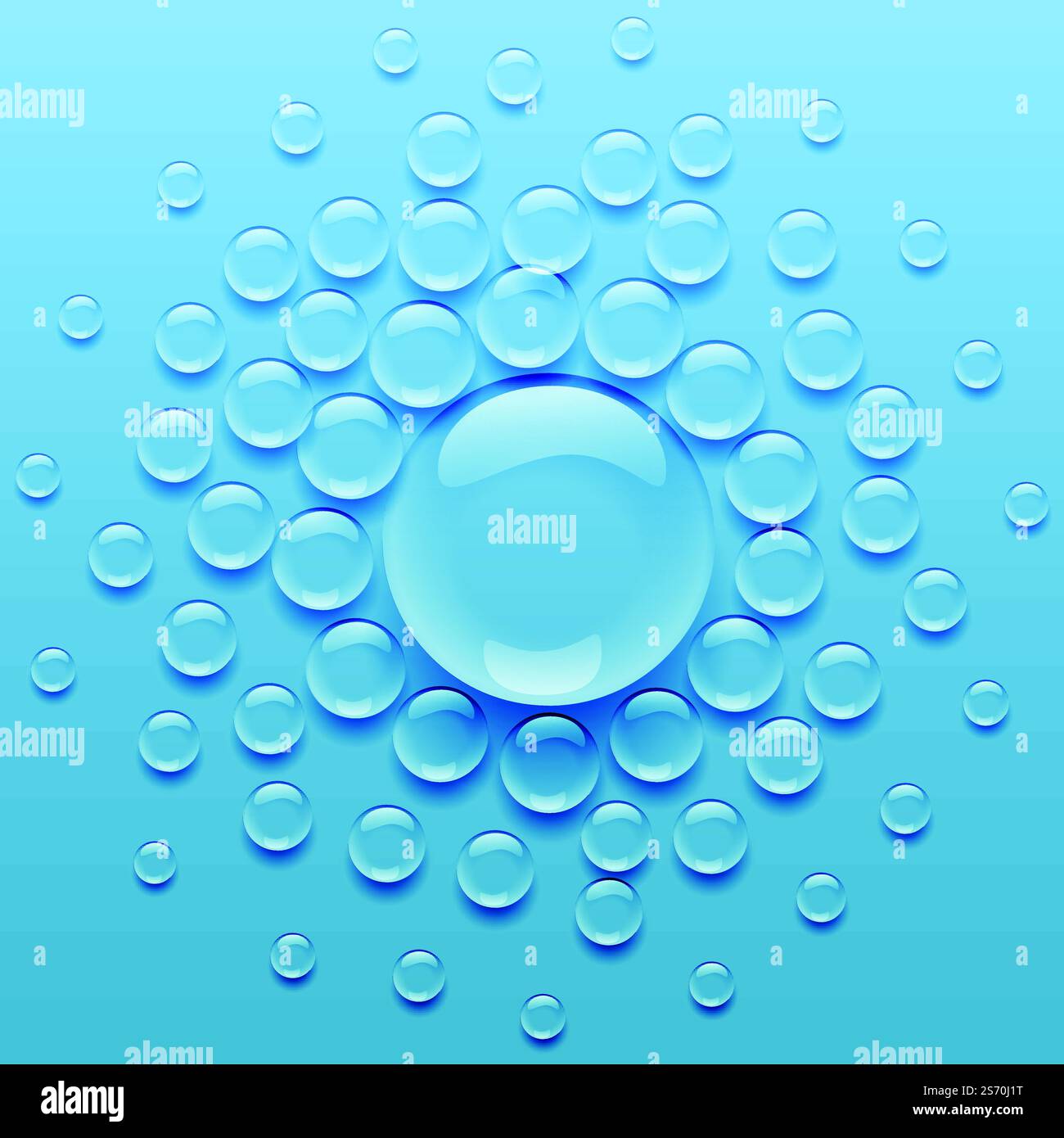 Shiny clear droplets on Stock Vector Images - Alamy