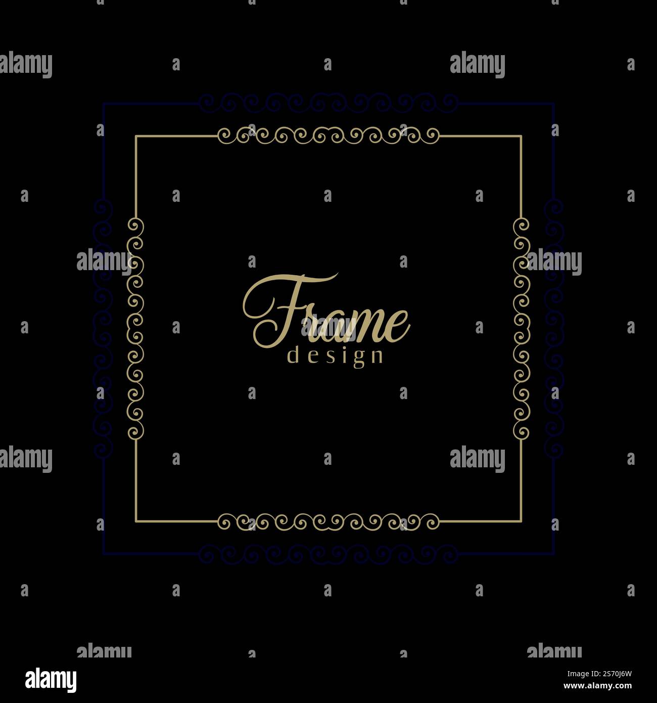 elegant decorative frame background design Stock Vector Image & Art - Alamy