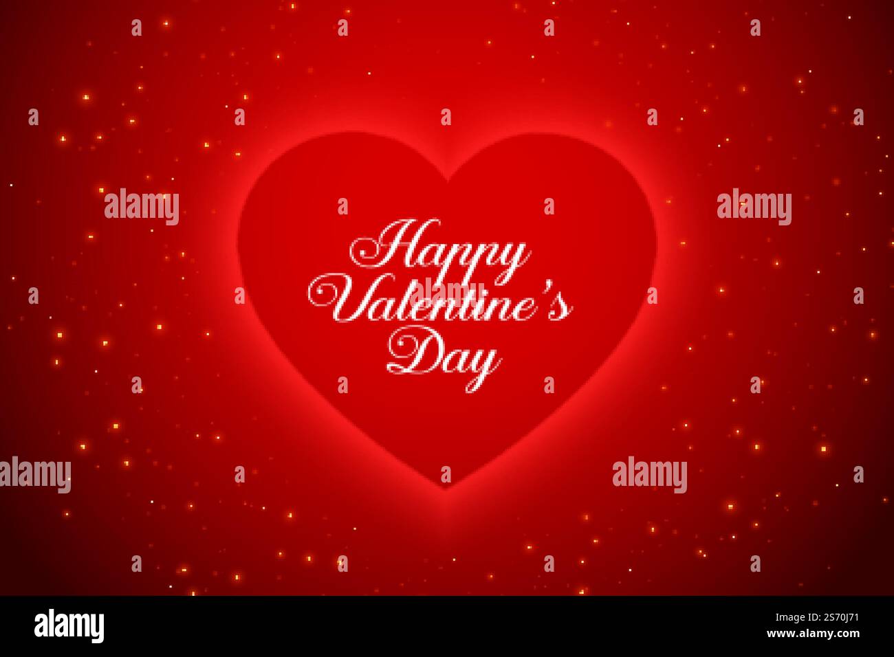 lovely red valentines day sparkles background design Stock Vector Image ...