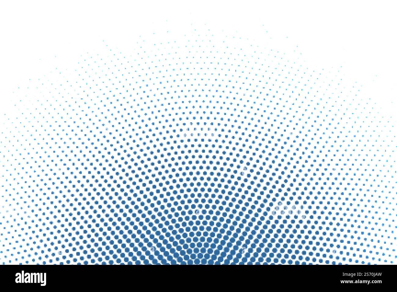 white background with blue round halftone pattern background Stock ...