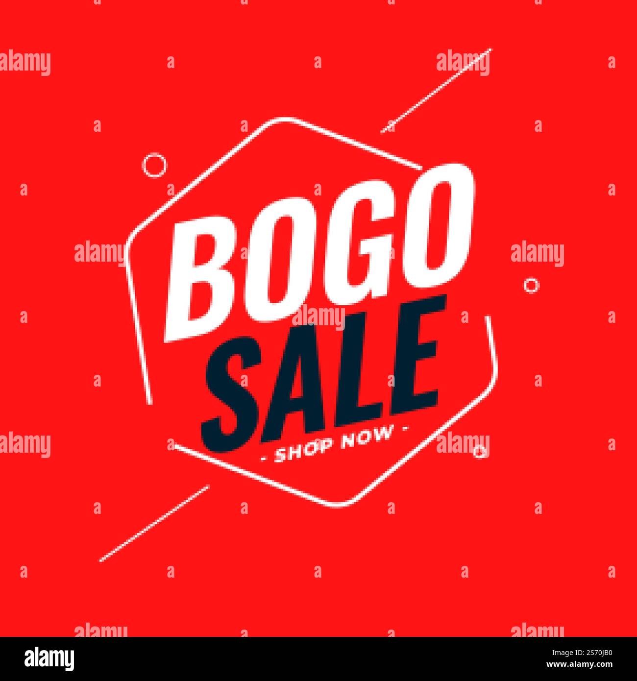 modern bogo buy one get one sale background design Stock Vector Image ...