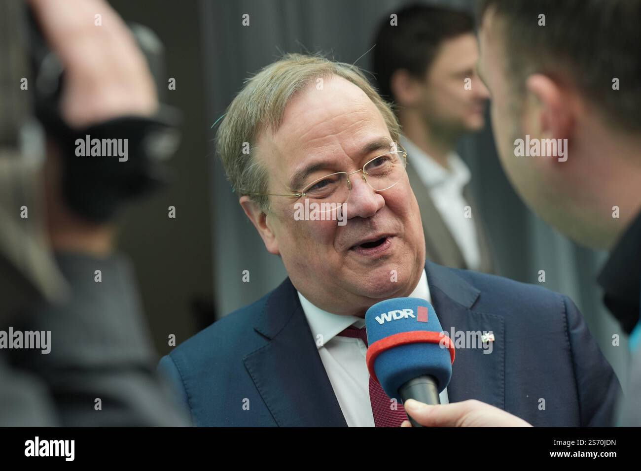 CDU NRW Neujahrsempfang mit Angela Merkel Armin Laschet im TV Interview beim Neujahrsempfang der ...