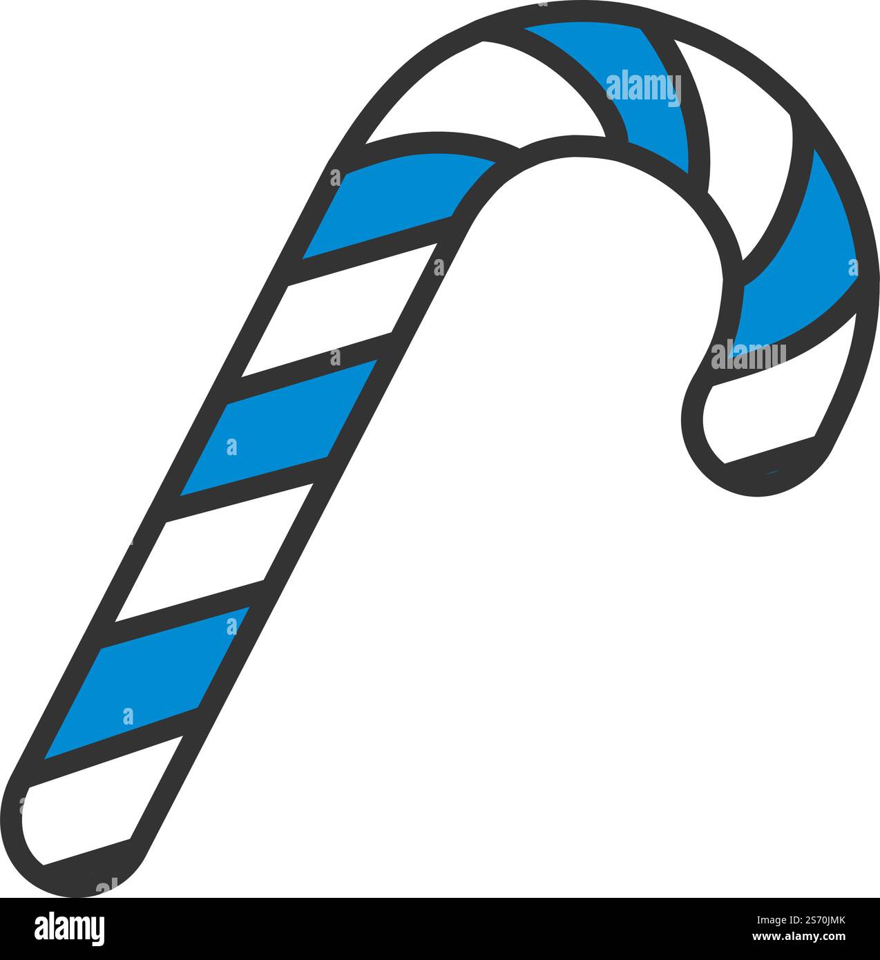 Stick Candy Icon. Editable Bold Outline With Color Fill Design. Vector ...