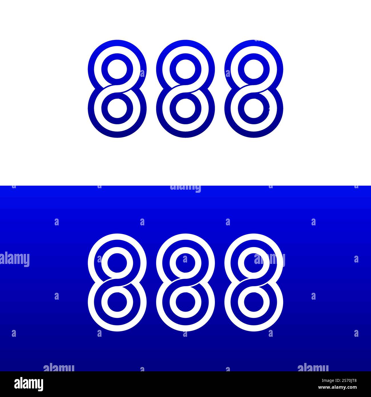 888 vector logo design Stock Vector Image & Art - Alamy