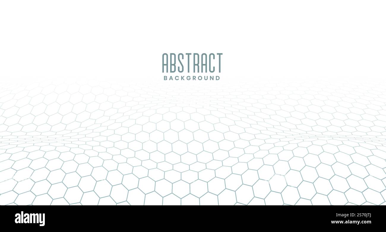 white hexagonal digital abstract background Stock Vector Image & Art - Alamy