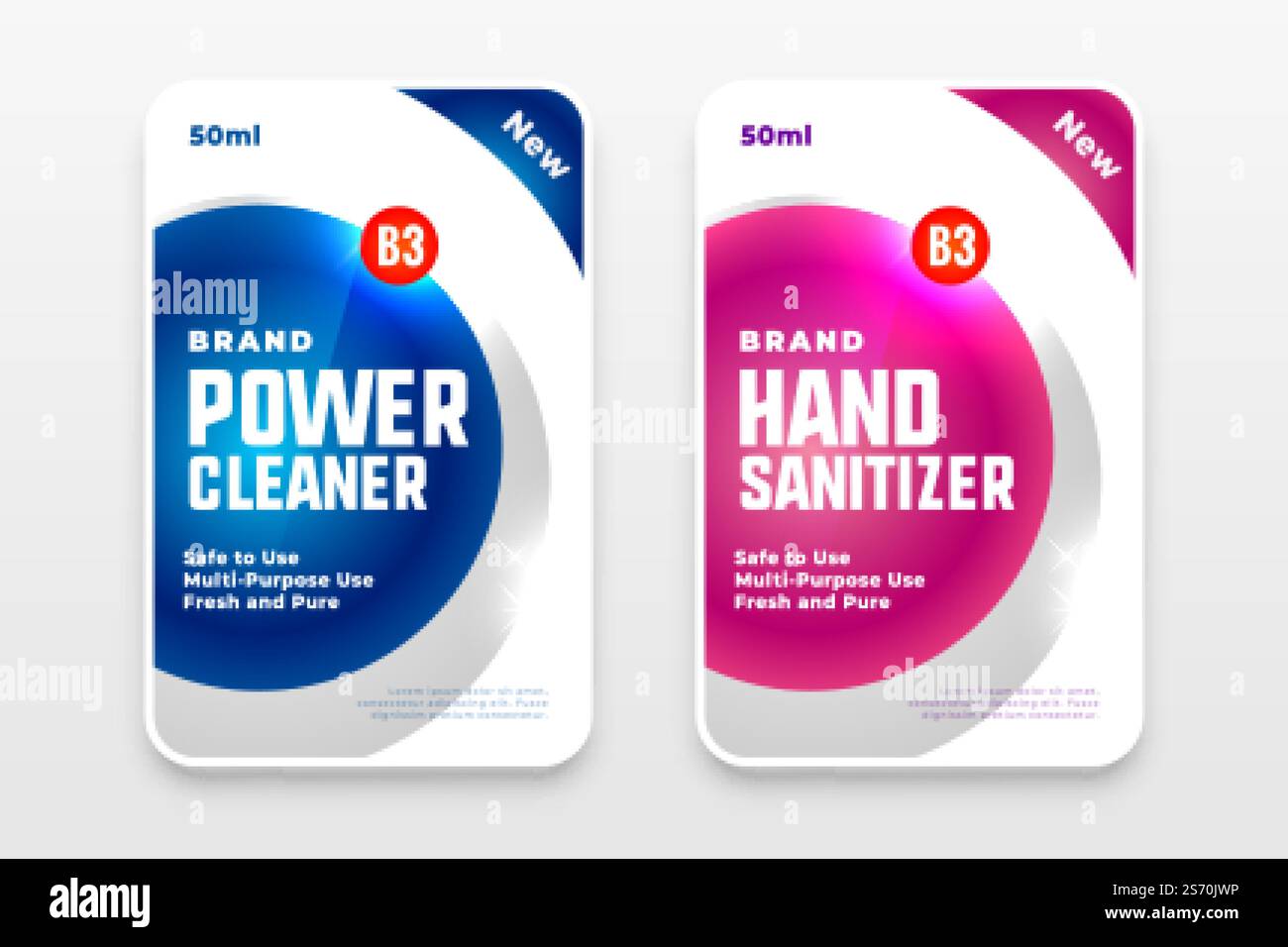 laundry detergent and hand sanitizer labels set Stock Vector Image ...