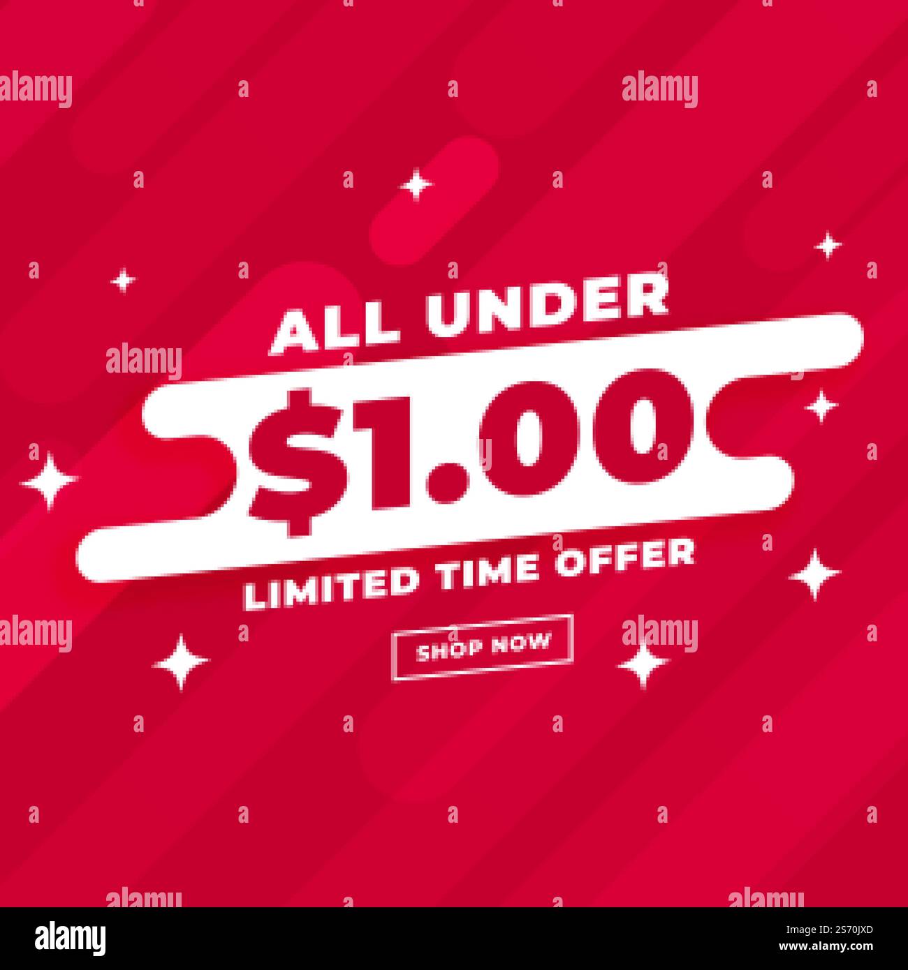 all under dollar one sale and deal template Stock Vector Image & Art ...