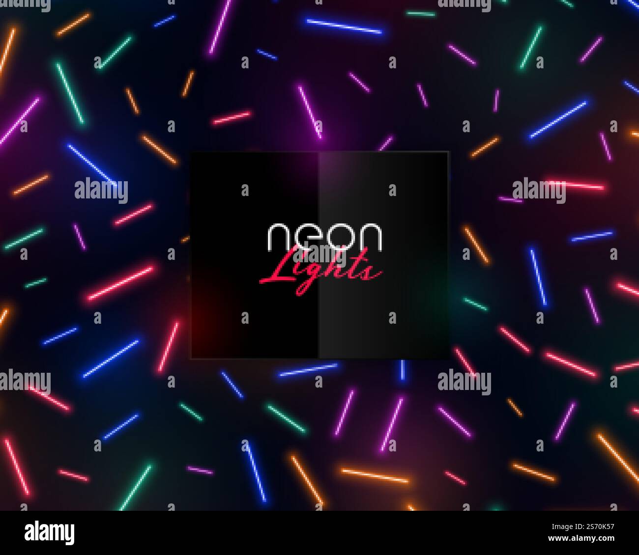 colorful neon confetti lights shiny background design Stock Vector ...