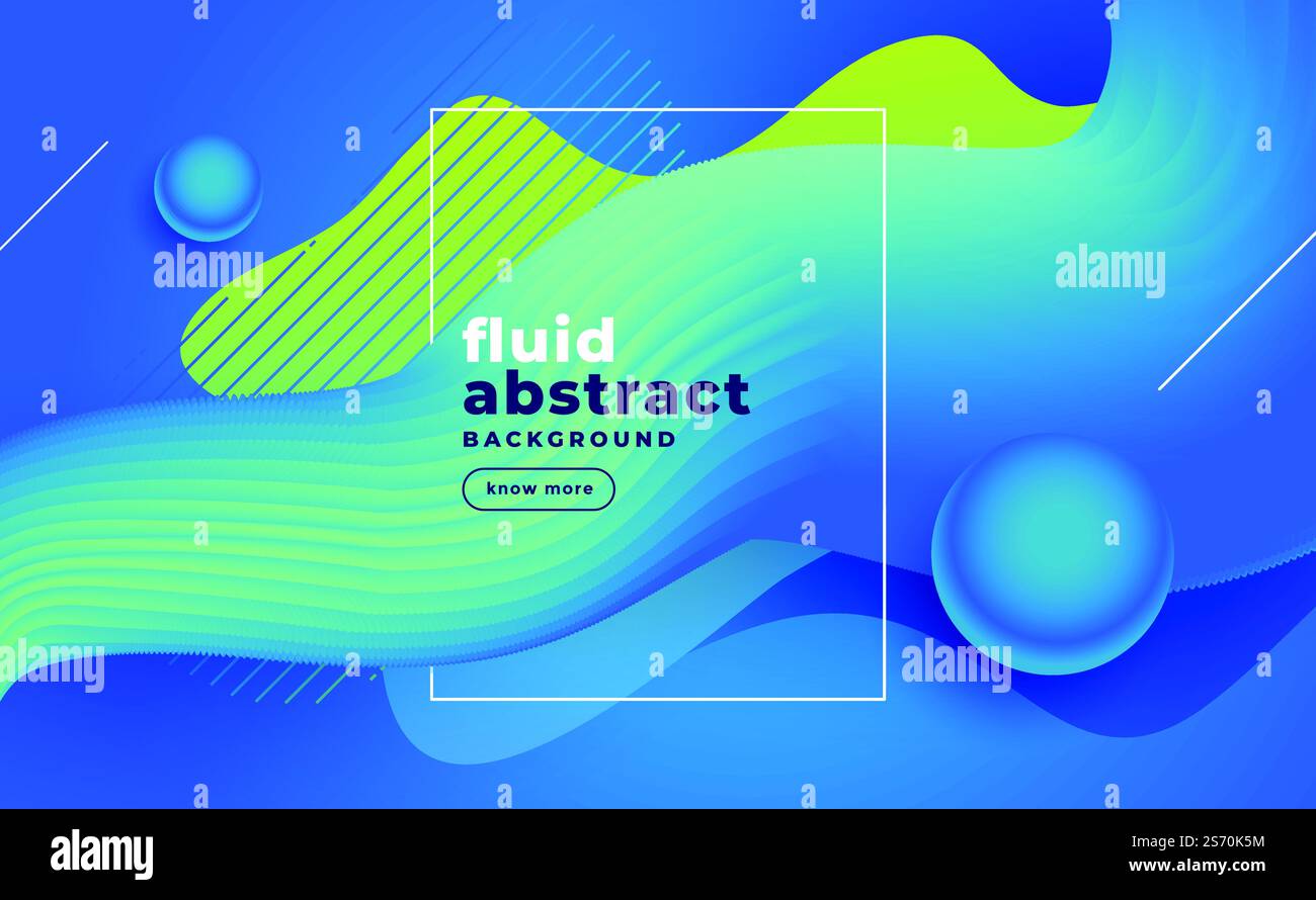 abstract blue fluid background design Stock Vector Image & Art - Alamy