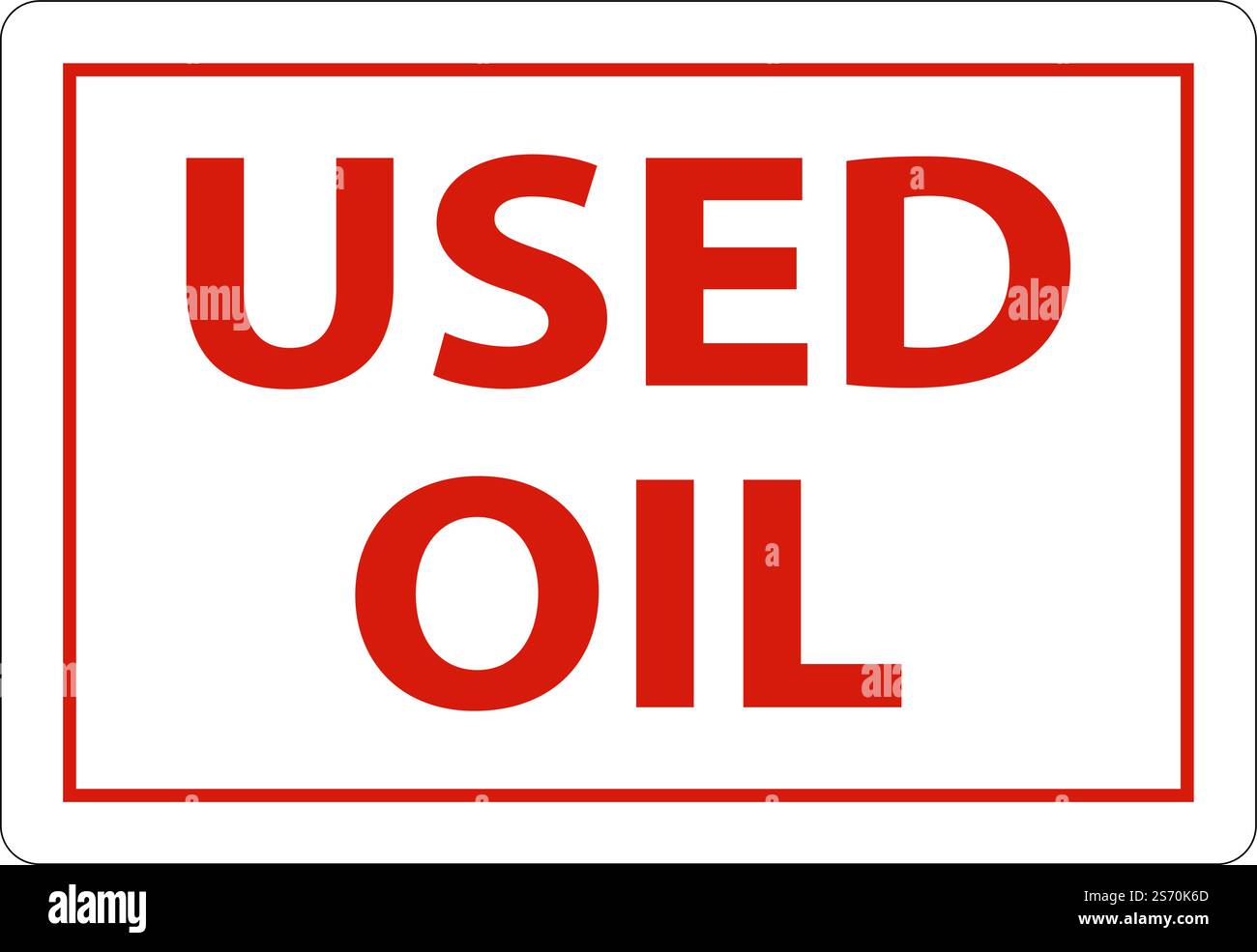 Danger Used Oil Sign On White Background Stock Vector Image & Art - Alamy