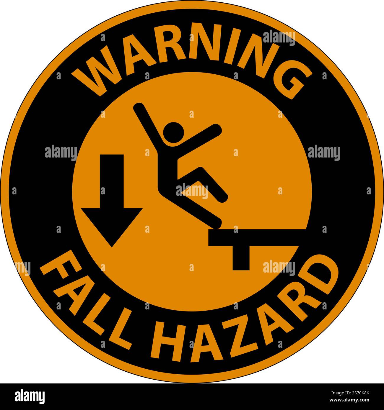 Warning Do Not Cross Without Fall Protection Sign On White Background ...