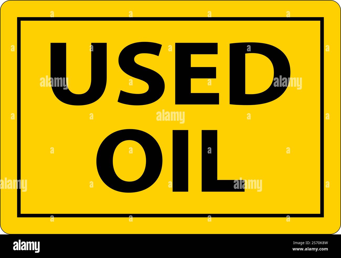 Danger Used Oil Sign On White Background Stock Vector Image & Art - Alamy