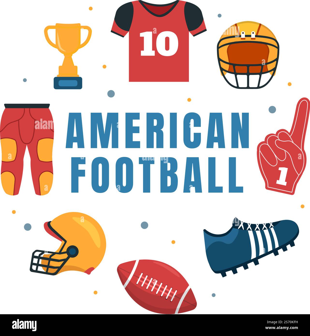 American Football Sports Player with The Game uses an Oval Shaped Ball ...