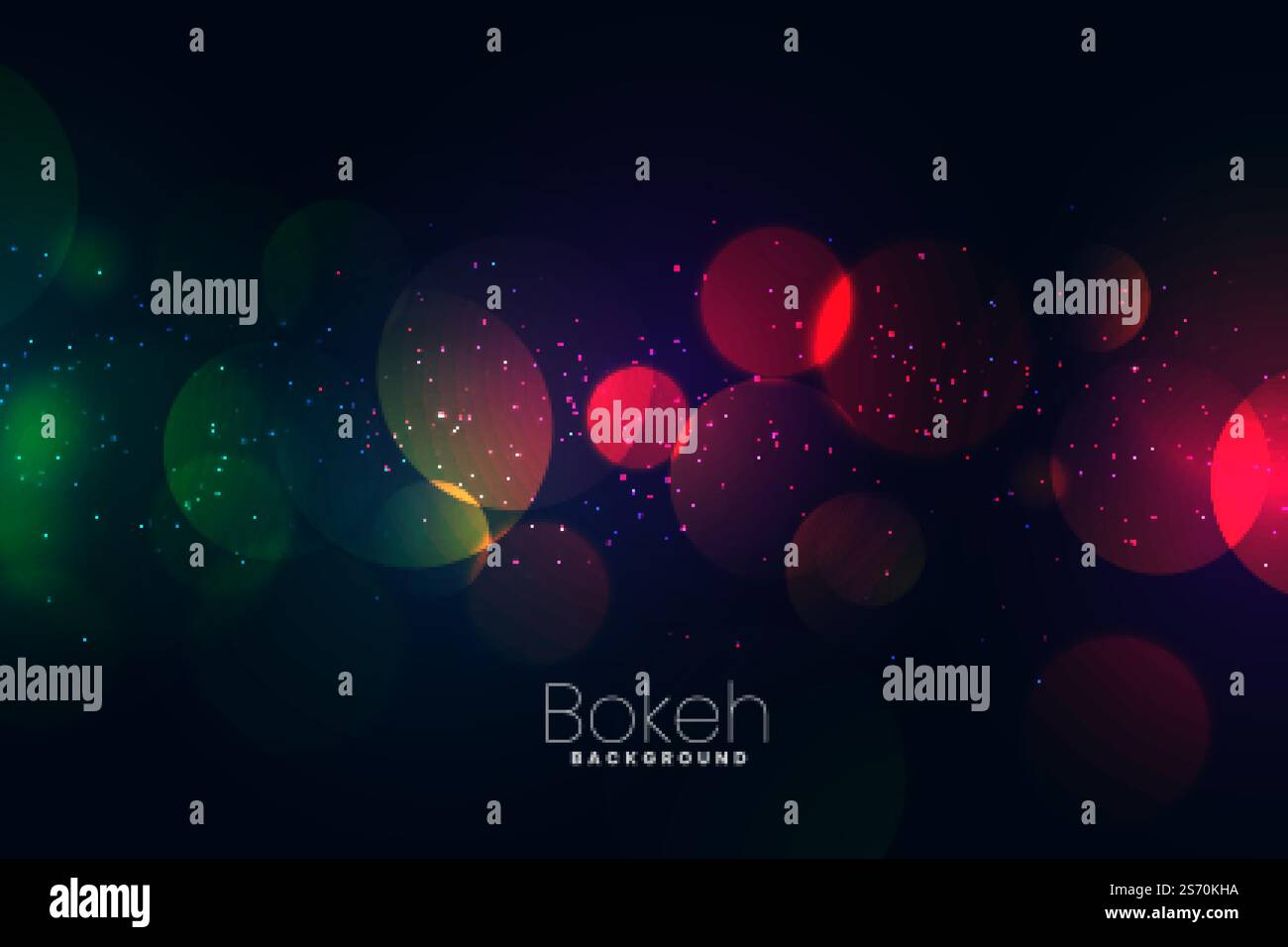 attractive dark neon lights bokeh background design Stock Vector Image ...