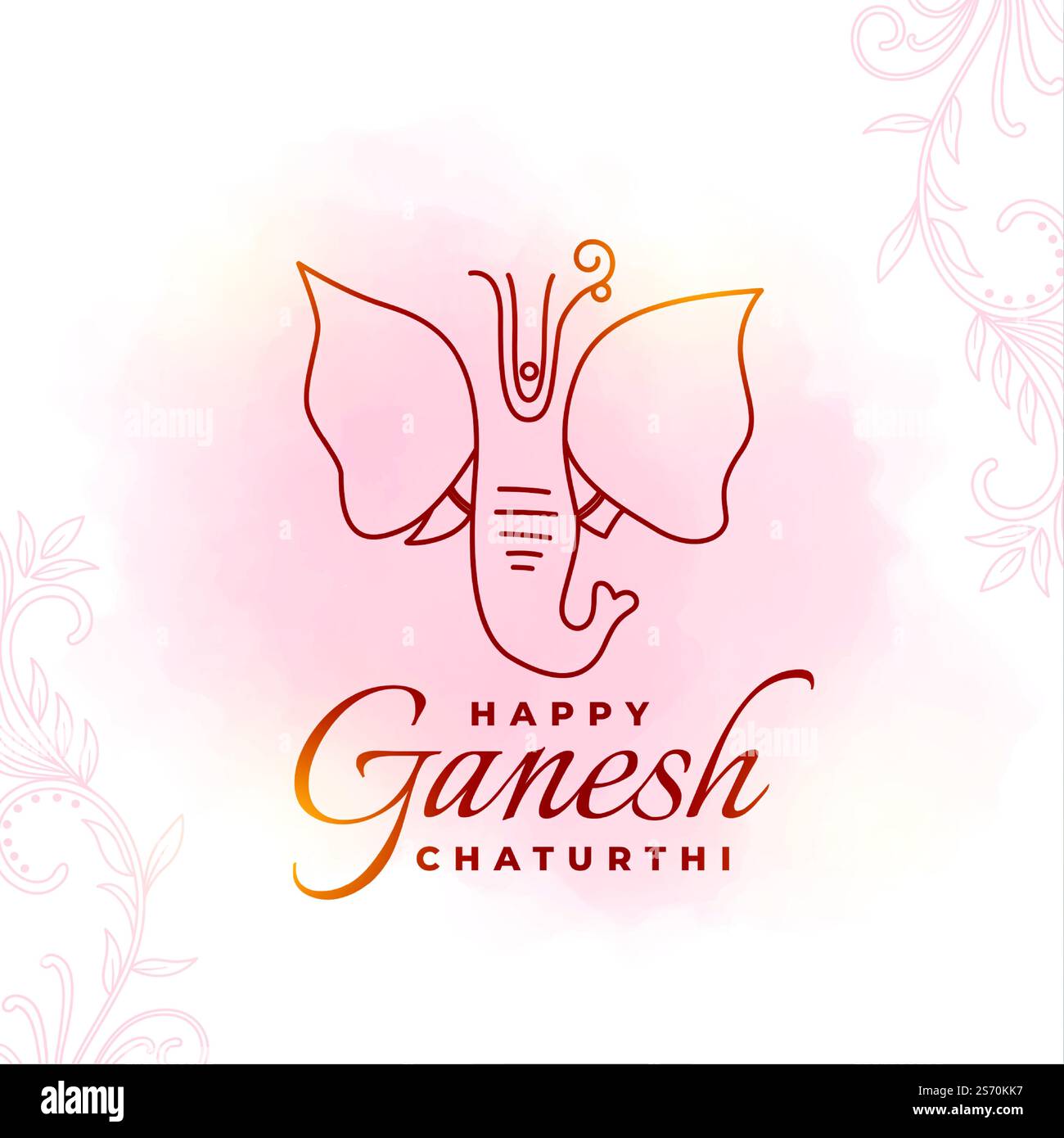 happy ganesh chaturthi holiday banner with ganesha design Stock Vector ...