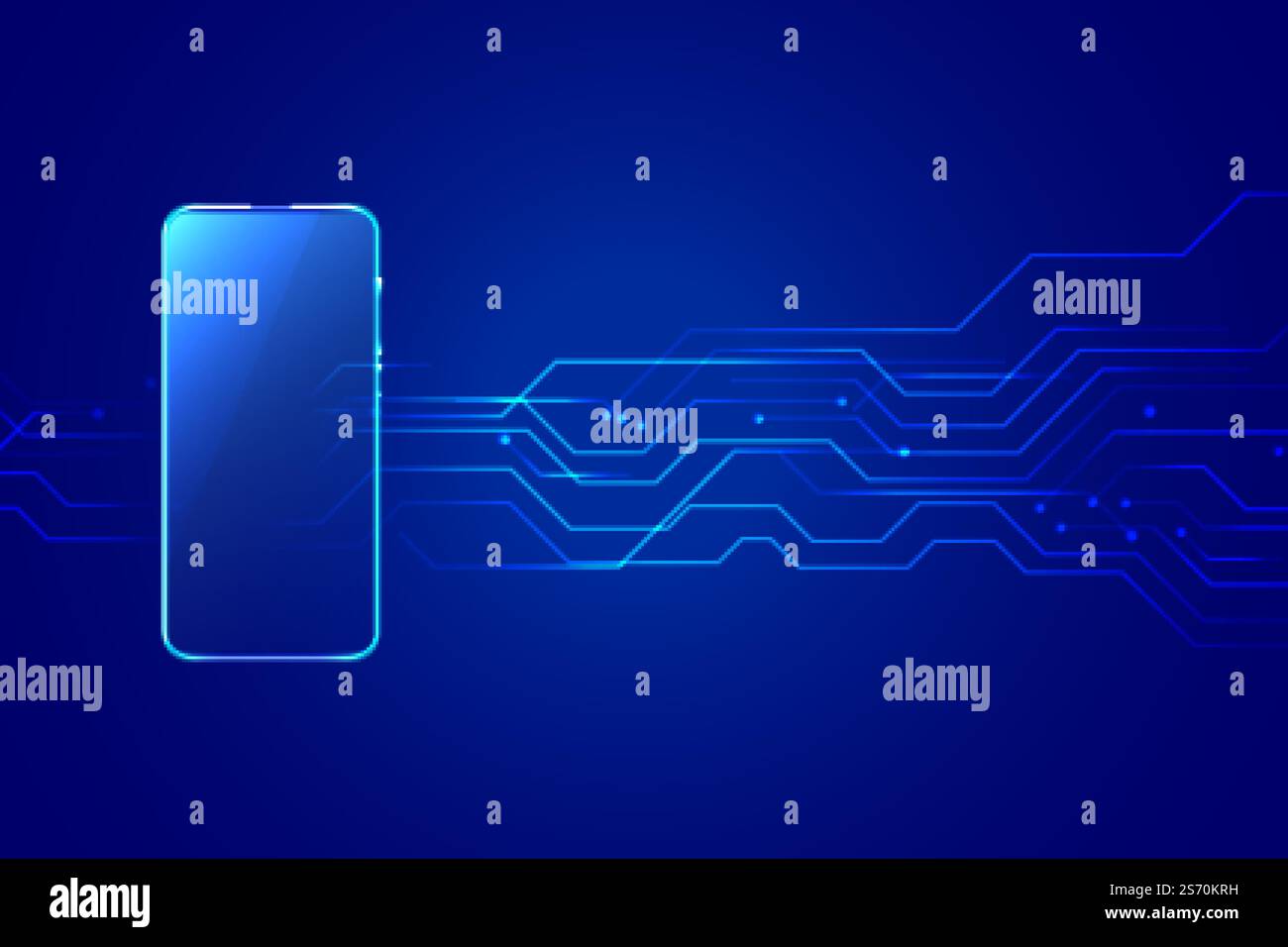 digital mobile smartphone technology background with circuit diagram ...
