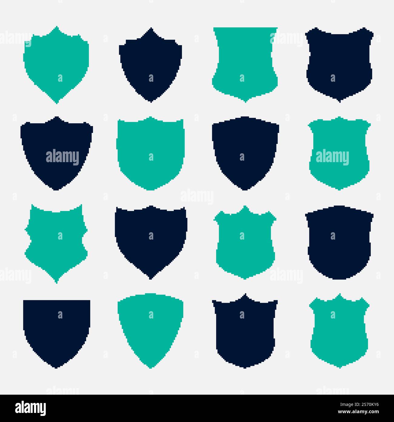 set of shield symbols and icons design Stock Vector Image & Art - Alamy