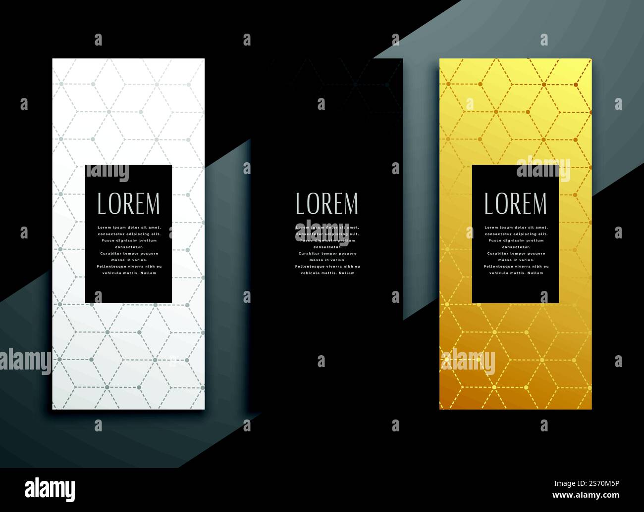 premium vertical menu card banner template design Stock Vector Image ...