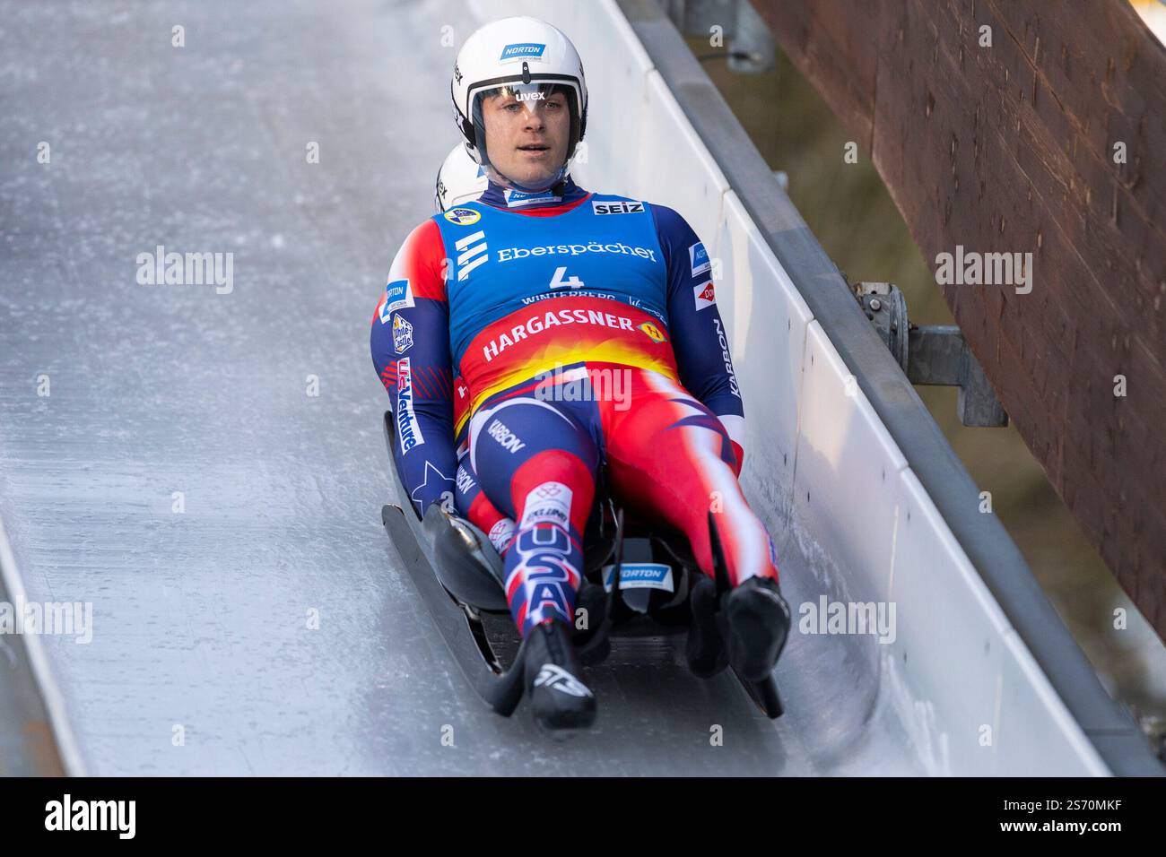 Winterberg, Deutschland. 18th Jan, 2025. Zachary Di Gregorio, Sean ...