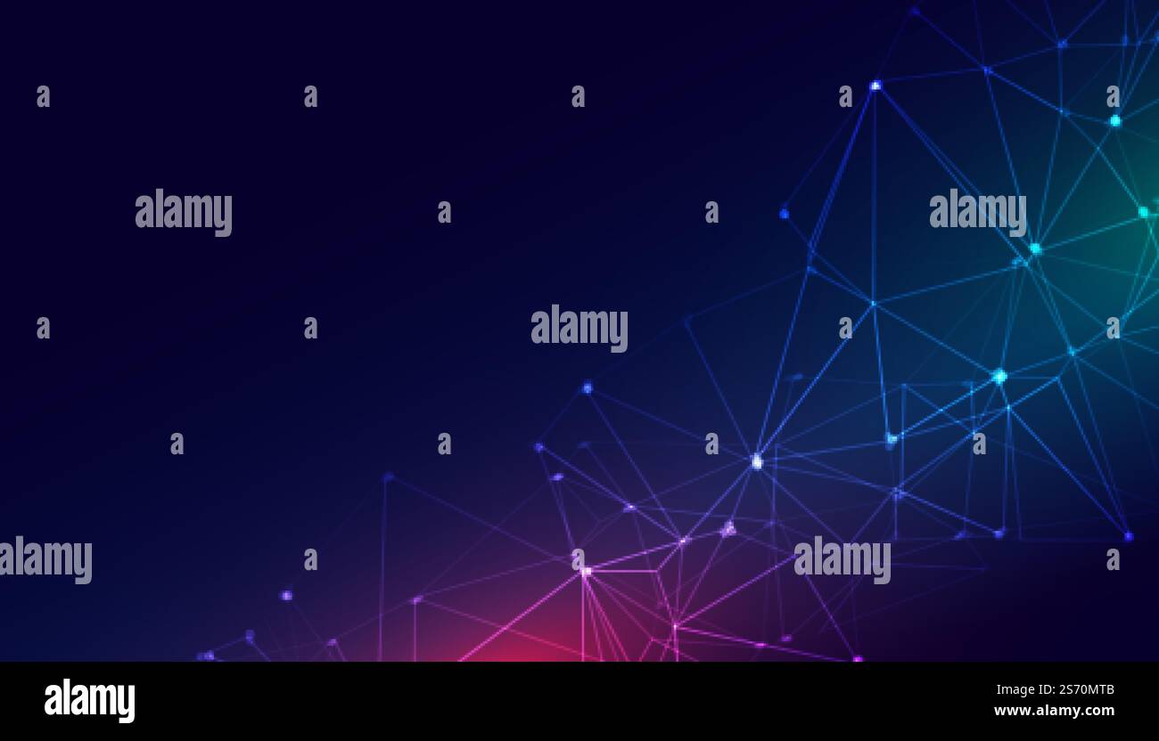 technology wire mesh network connection digital background Stock Vector ...