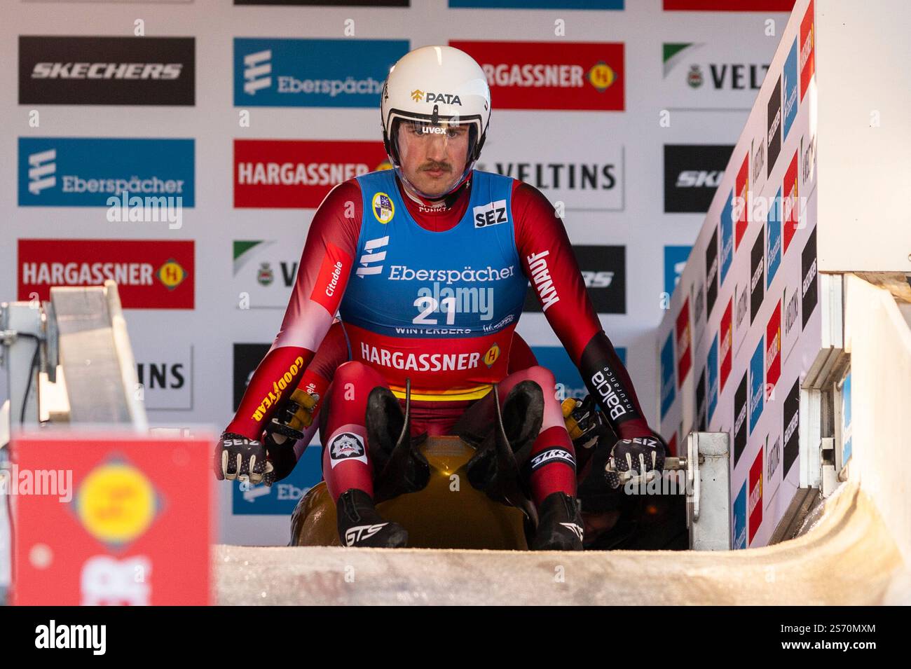 Winterberg, Deutschland. 18th Jan, 2025. Eduards Sevics-Mikelsevics ...