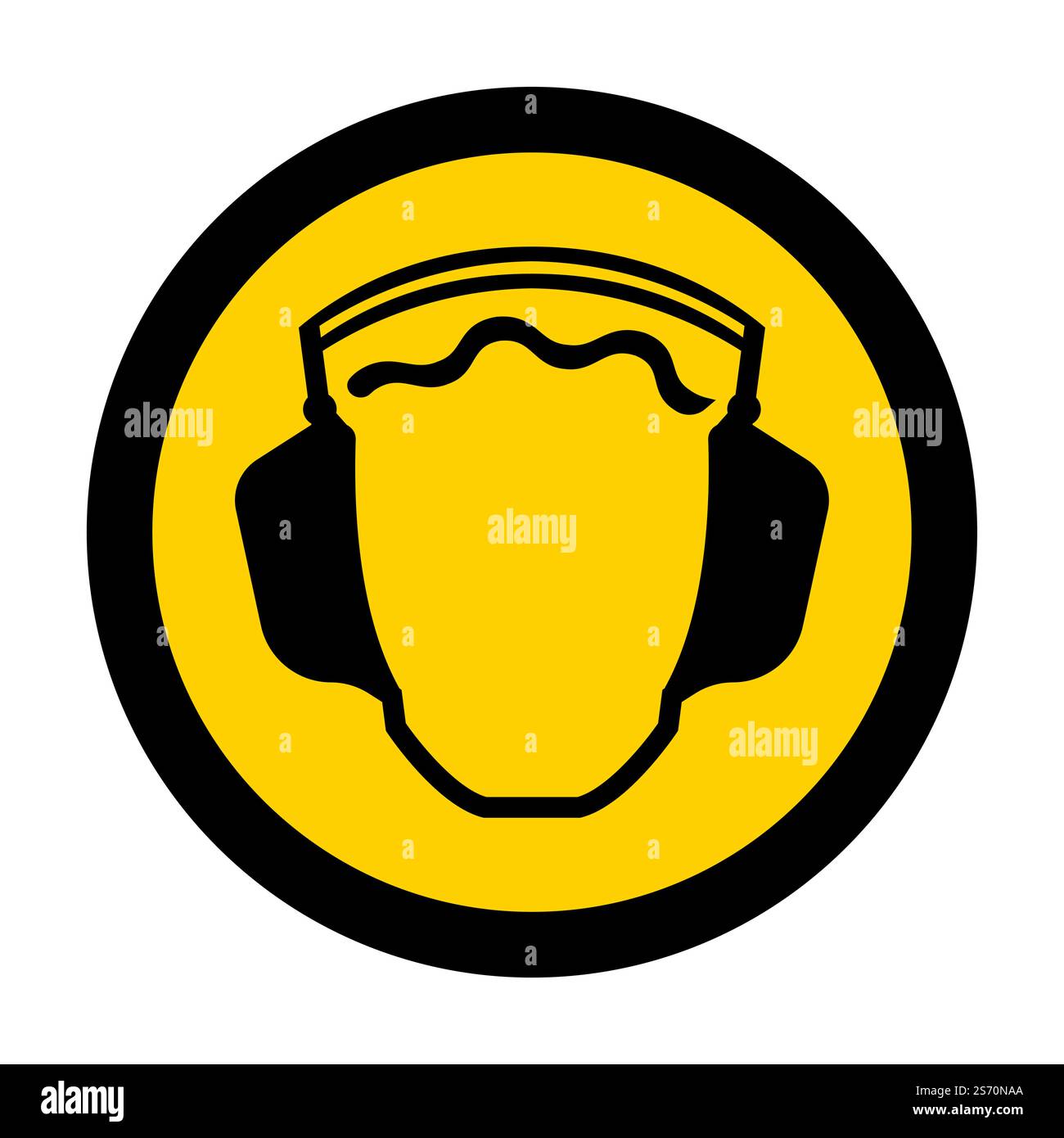 Hearing Protection Symbol Floor Sign Stock Vector Image & Art - Alamy