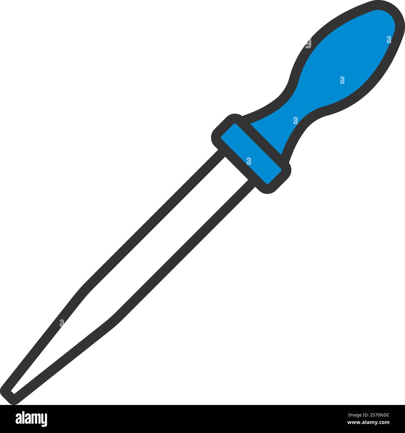 Icon Of Chemistry Dropper. Editable Bold Outline With Color Fill Design ...