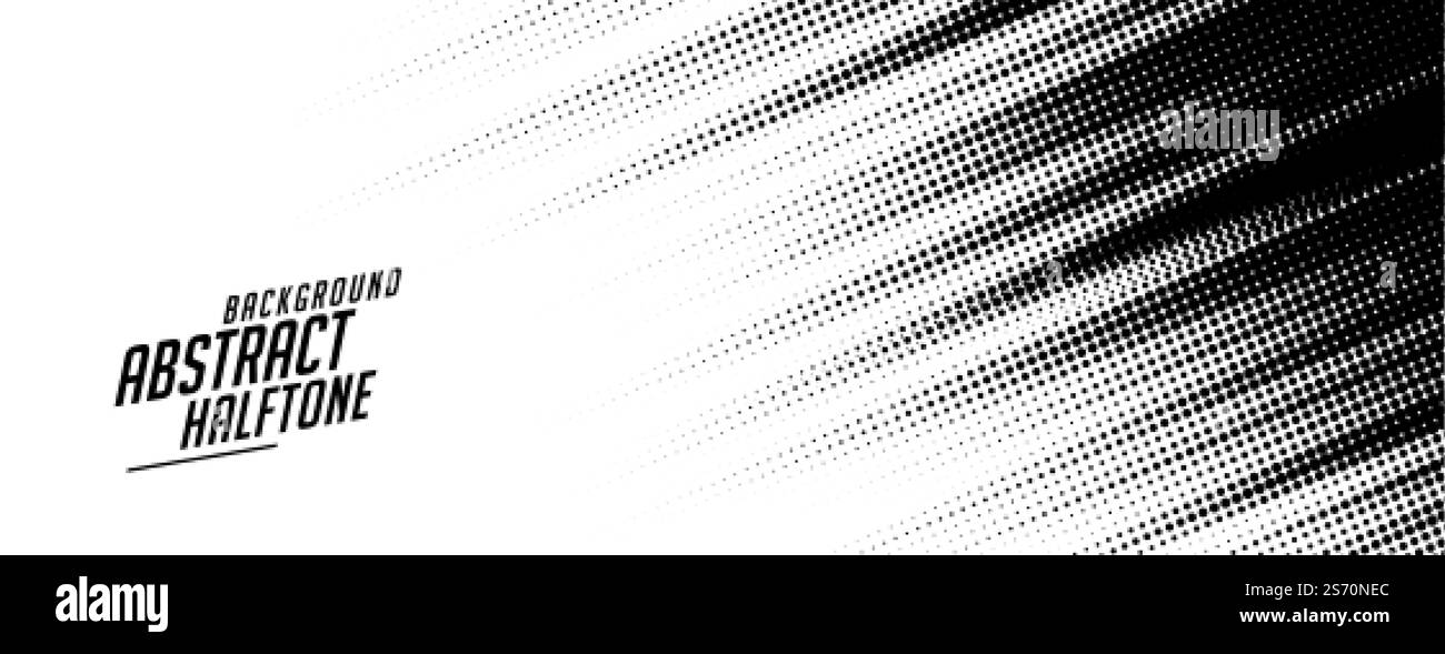 abstract speed lines style halftone banner design Stock Vector Image ...