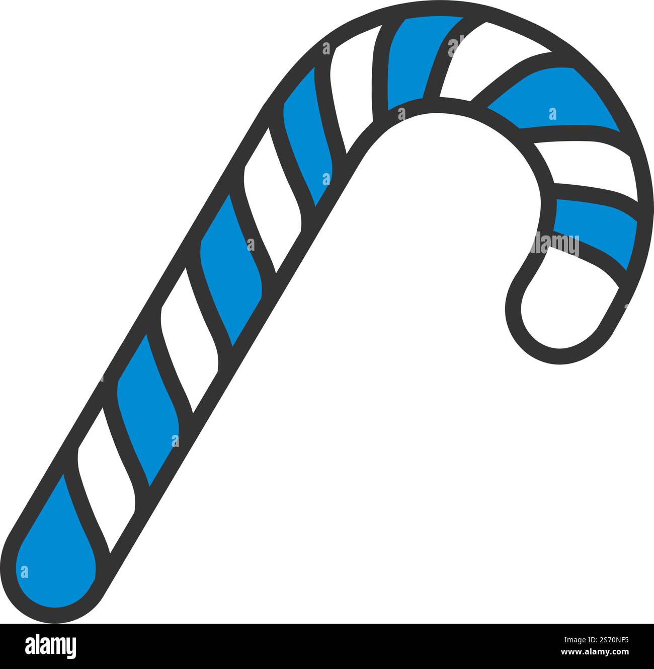 Stick Candy Icon. Editable Bold Outline With Color Fill Design. Vector ...