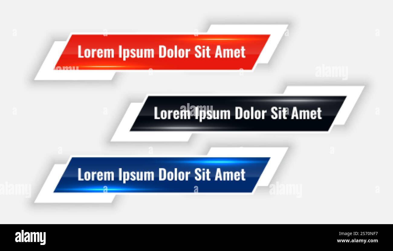 News lower thirds hi-res stock photography and images - Alamy