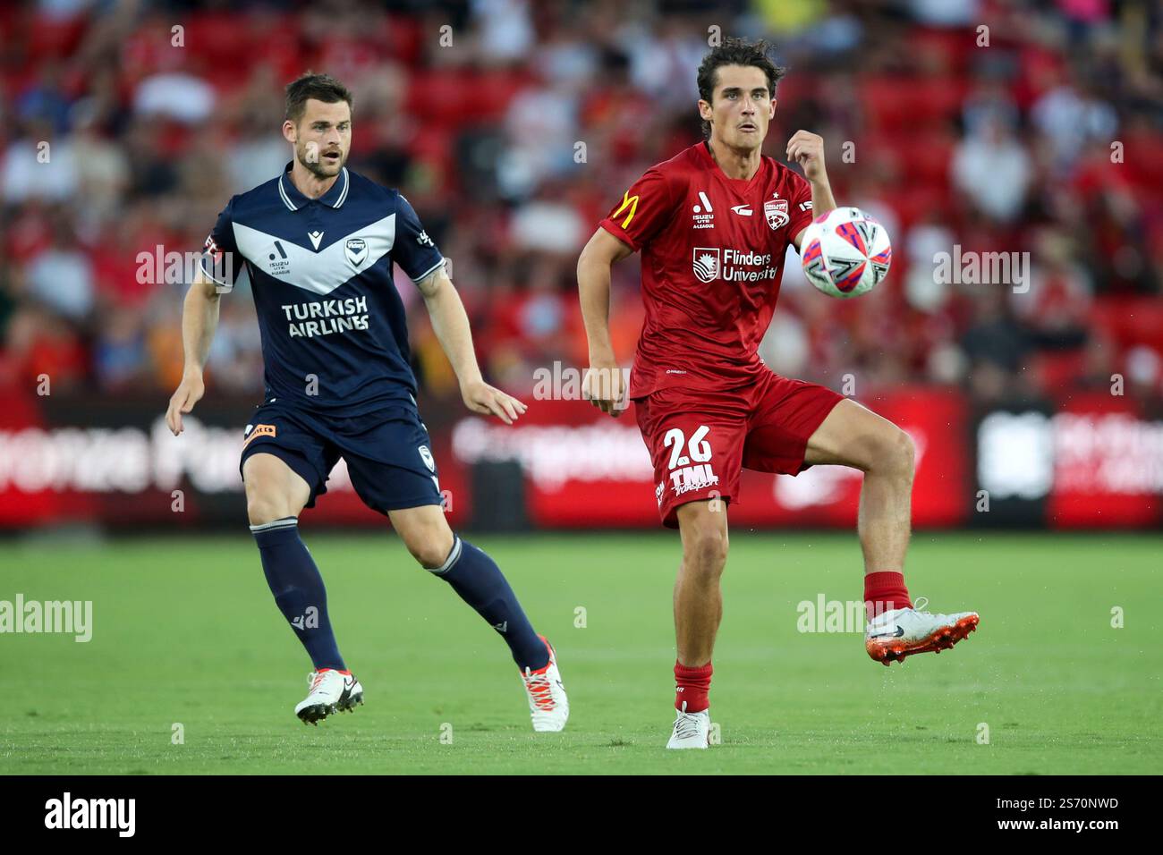 Adelaide, Australia. 18th Jan, 2025. Archie Goodwin of Adelaide United ...