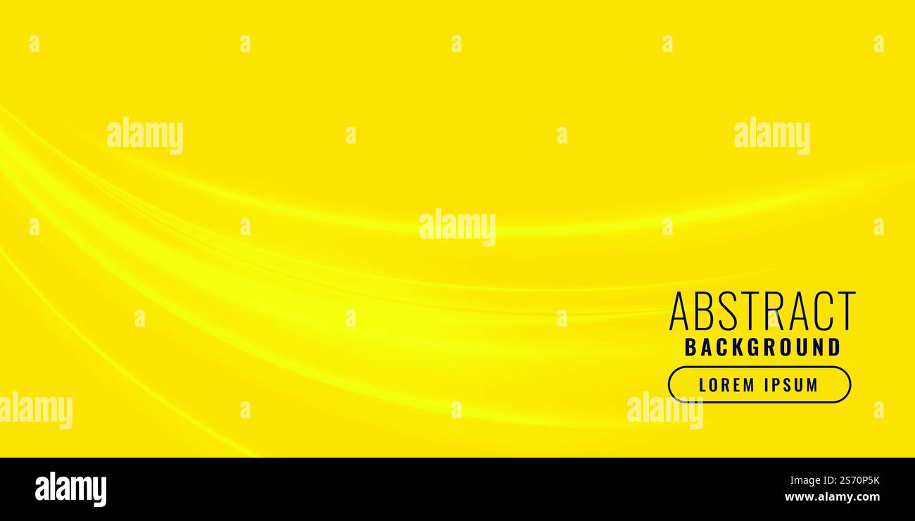 yellow background with wave shape design Stock Vector Image & Art - Alamy