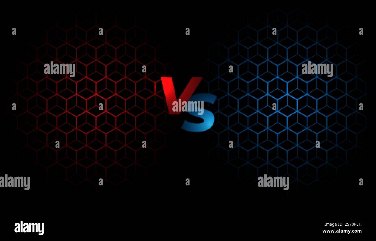 battle screen versus vs background template design Stock Vector Image ...
