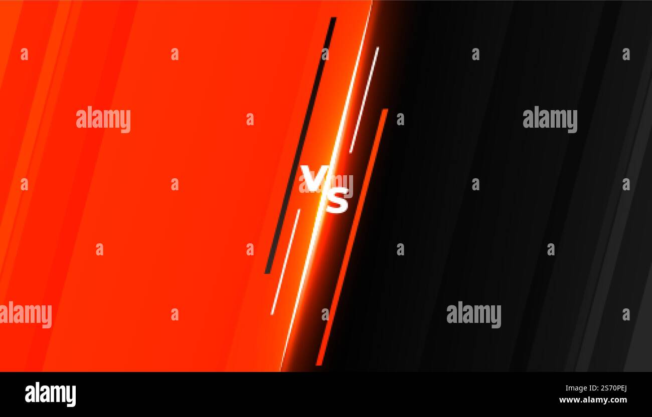 versus vs competition battle background template design Stock Vector ...