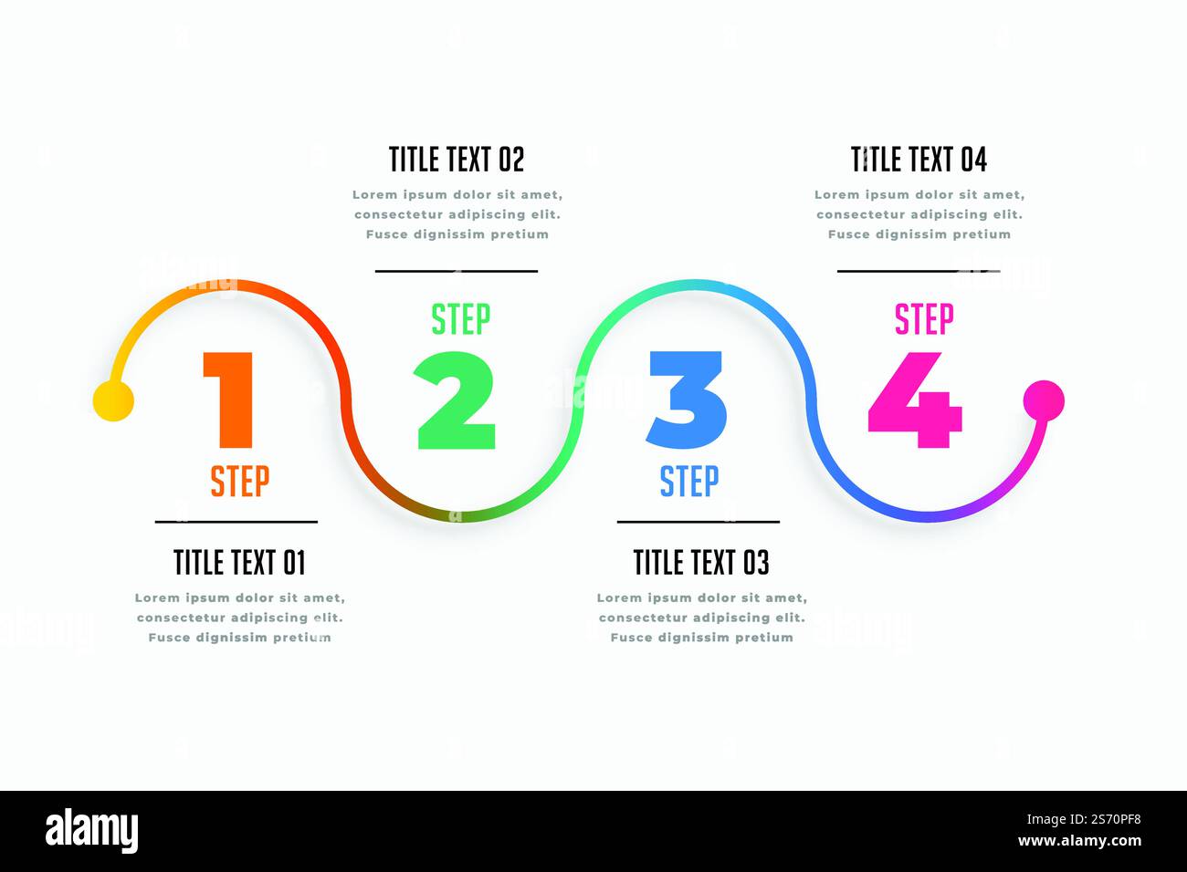 four steps infographic timeline template Stock Vector Image & Art - Alamy