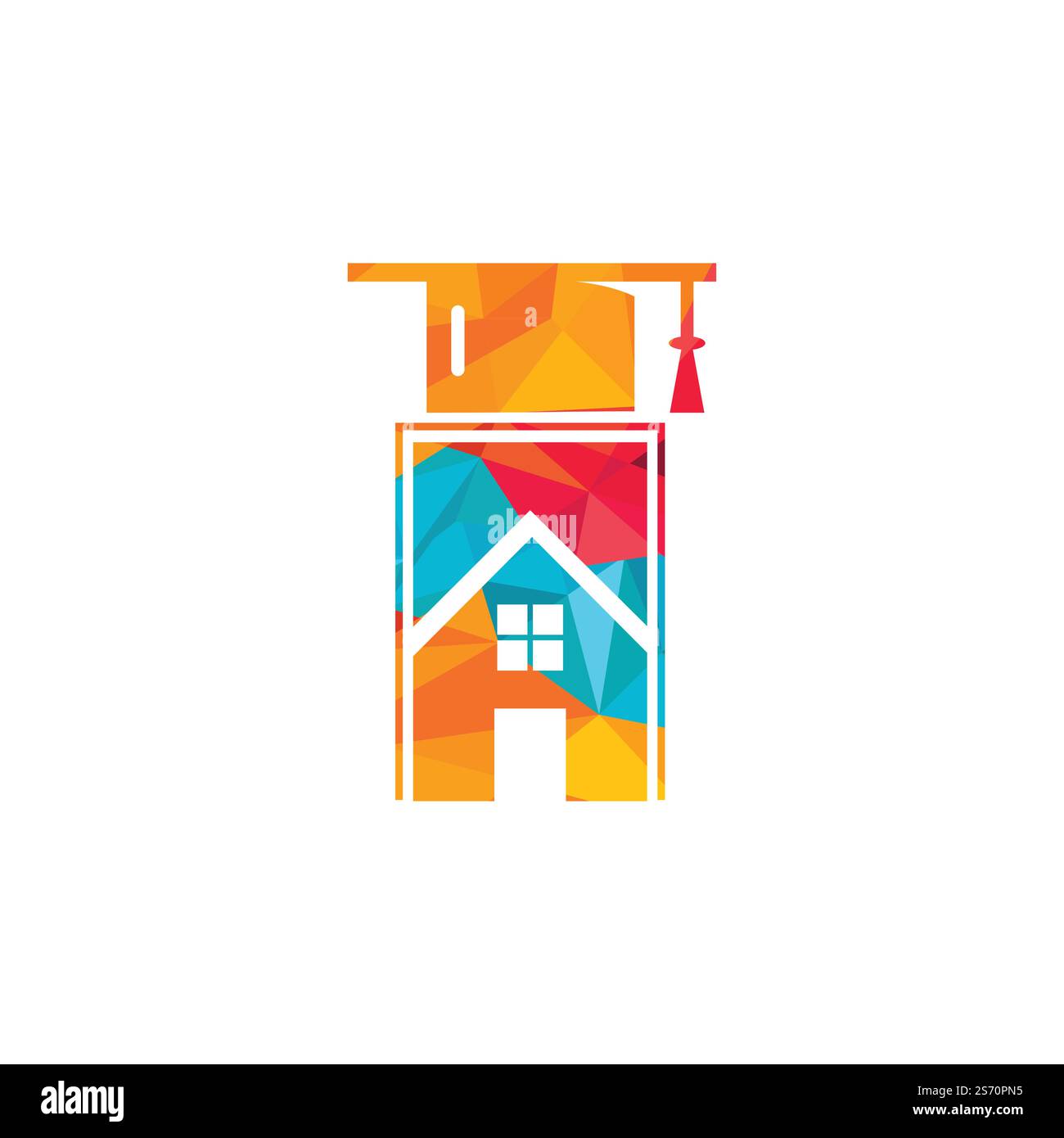 House school education logo design. Student housing logo template Stock ...