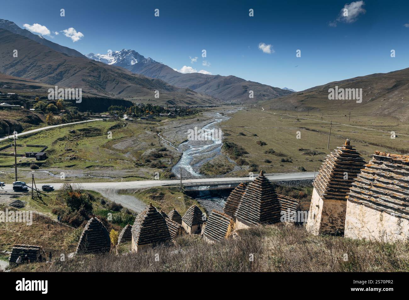 Ancient Dargavs. City of the Dead, North Ossetia-Alania, Russia Stock ...