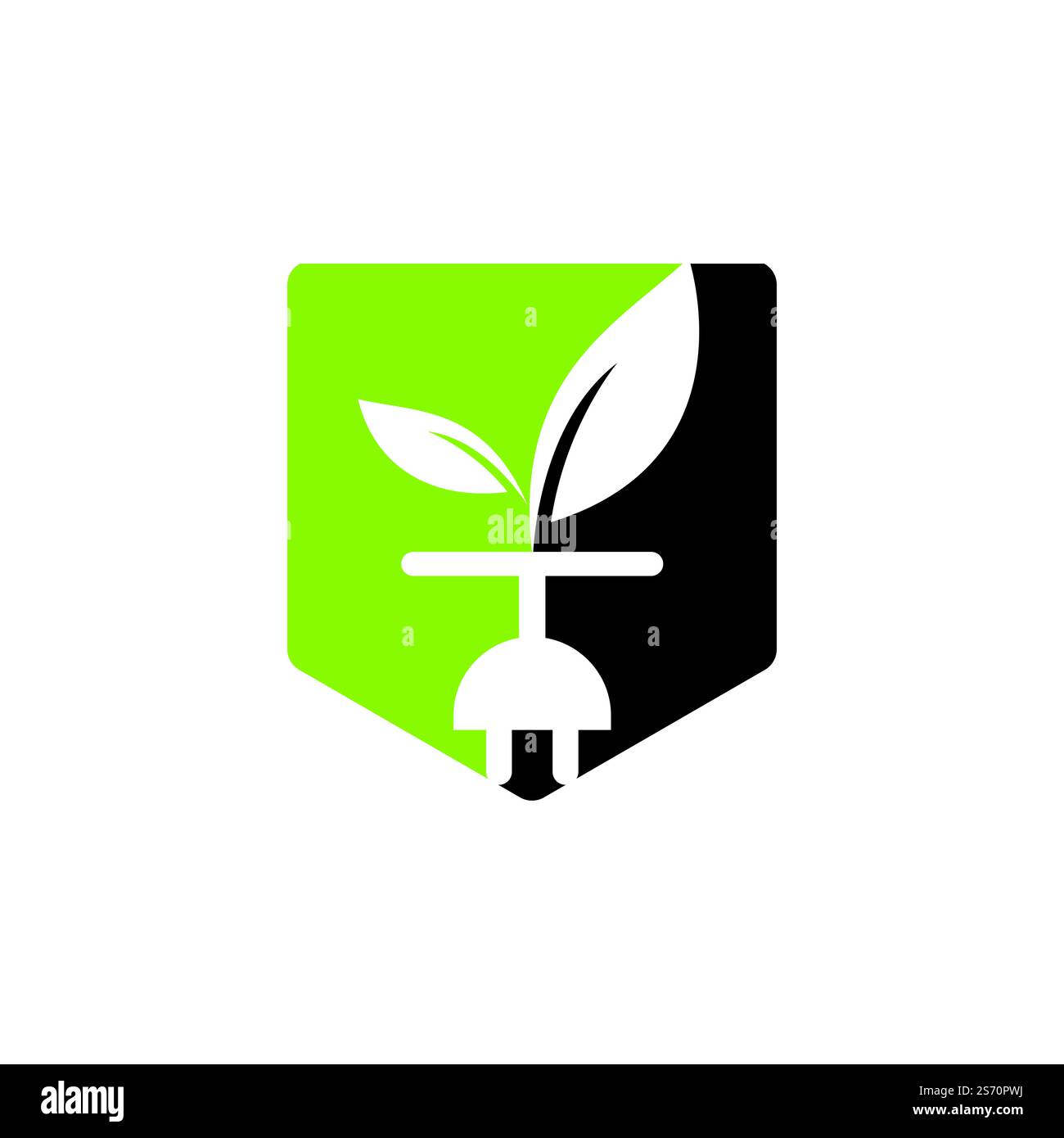 Eco Plug vector logo design. Leaf plug energy logo concept Stock Vector ...
