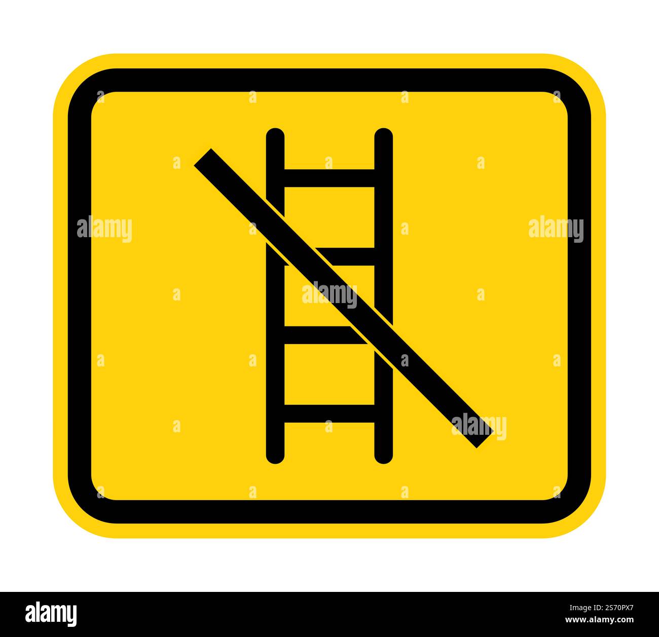 Do Not Use Ladders Symbol Stock Vector Image & Art - Alamy