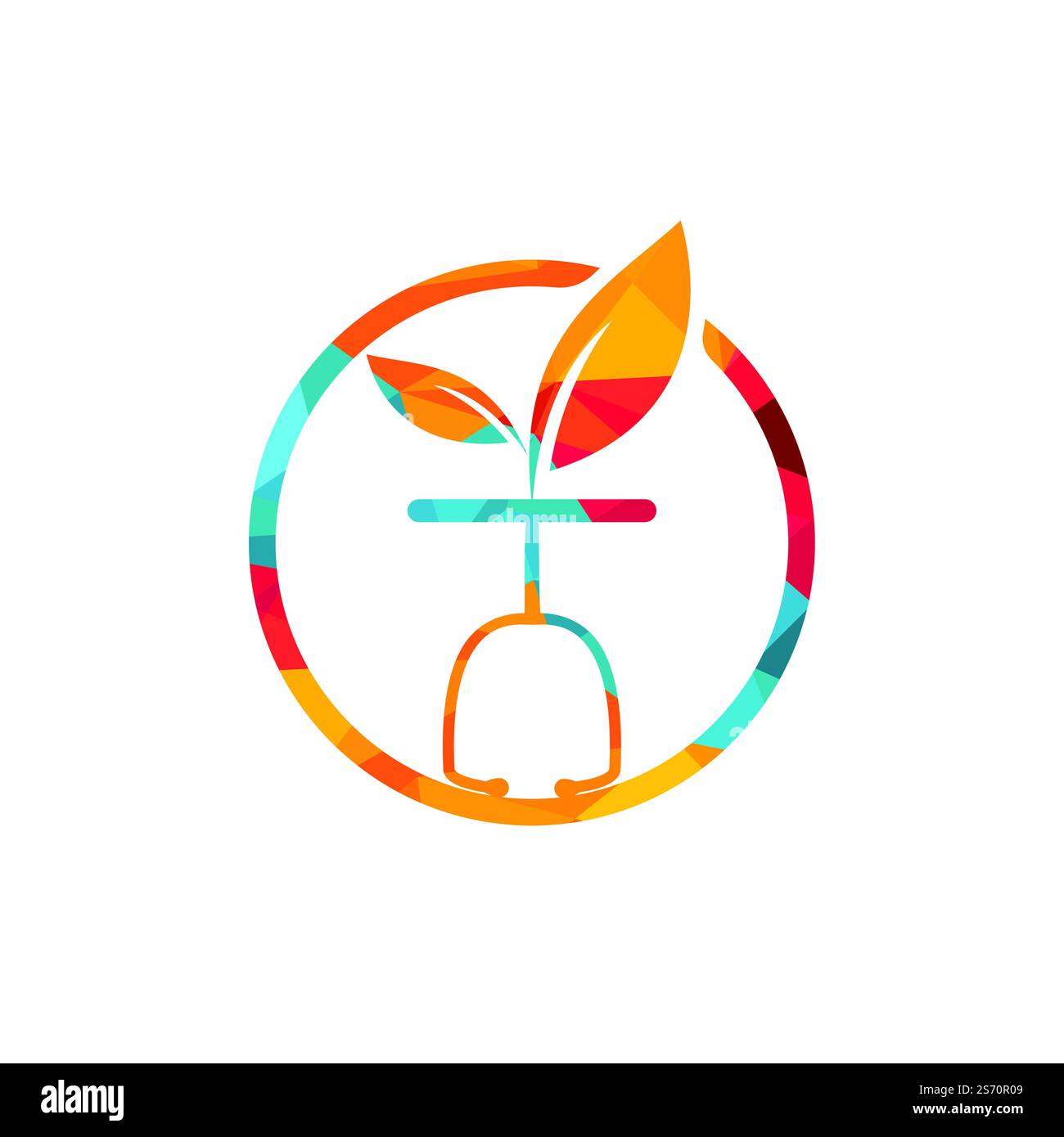 Health nature logo design template. Modern natural leaf with ...