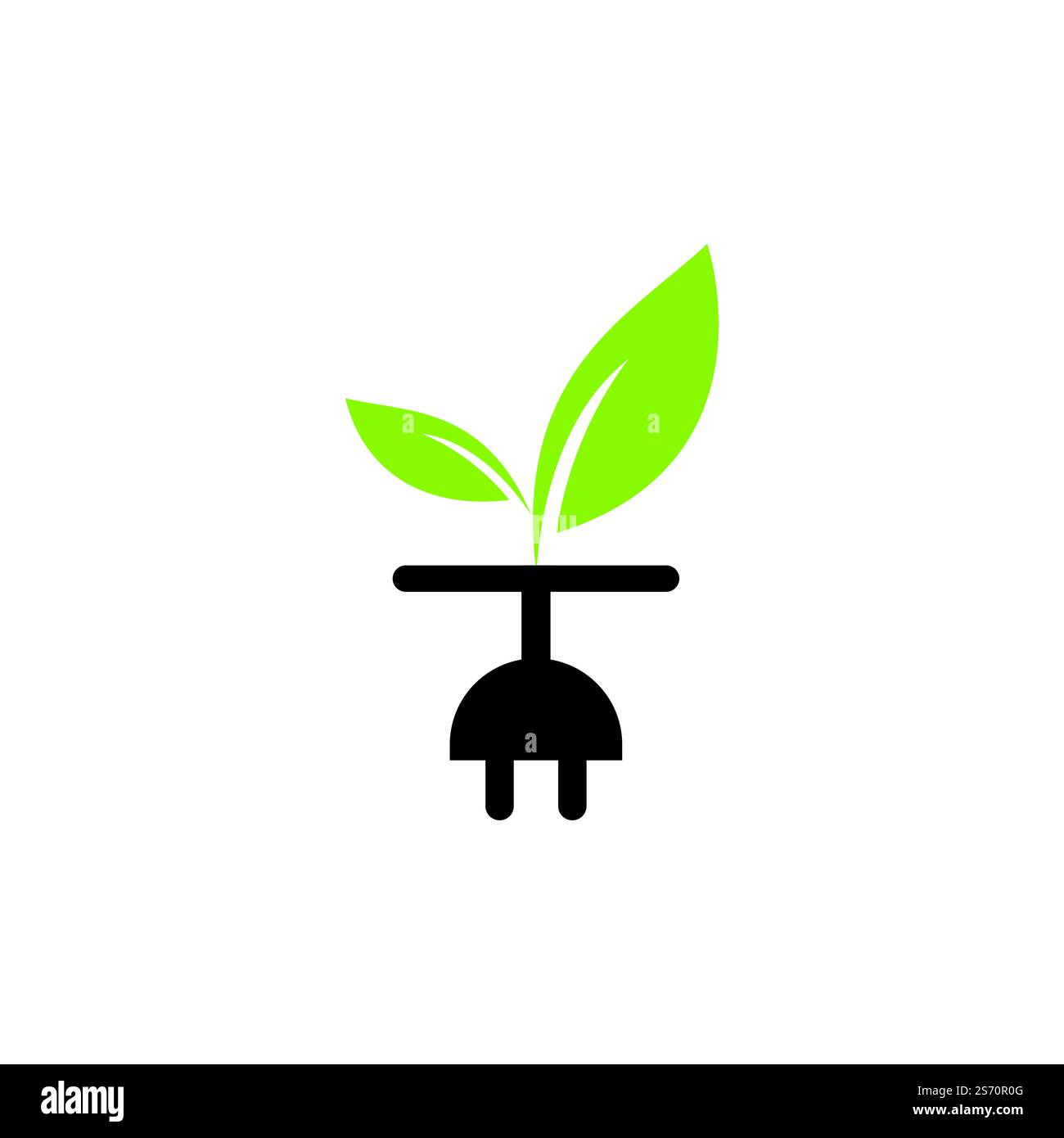 Eco Plug vector logo design. Leaf plug energy logo concept Stock Vector ...